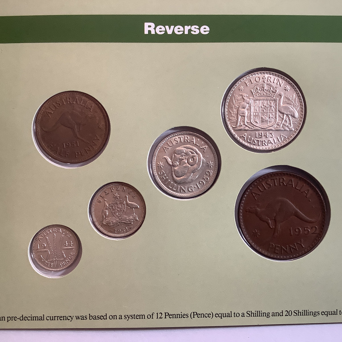 Australian Pre-Decimal Coin Set. Coinage of King George VI – Ensleigh Coins