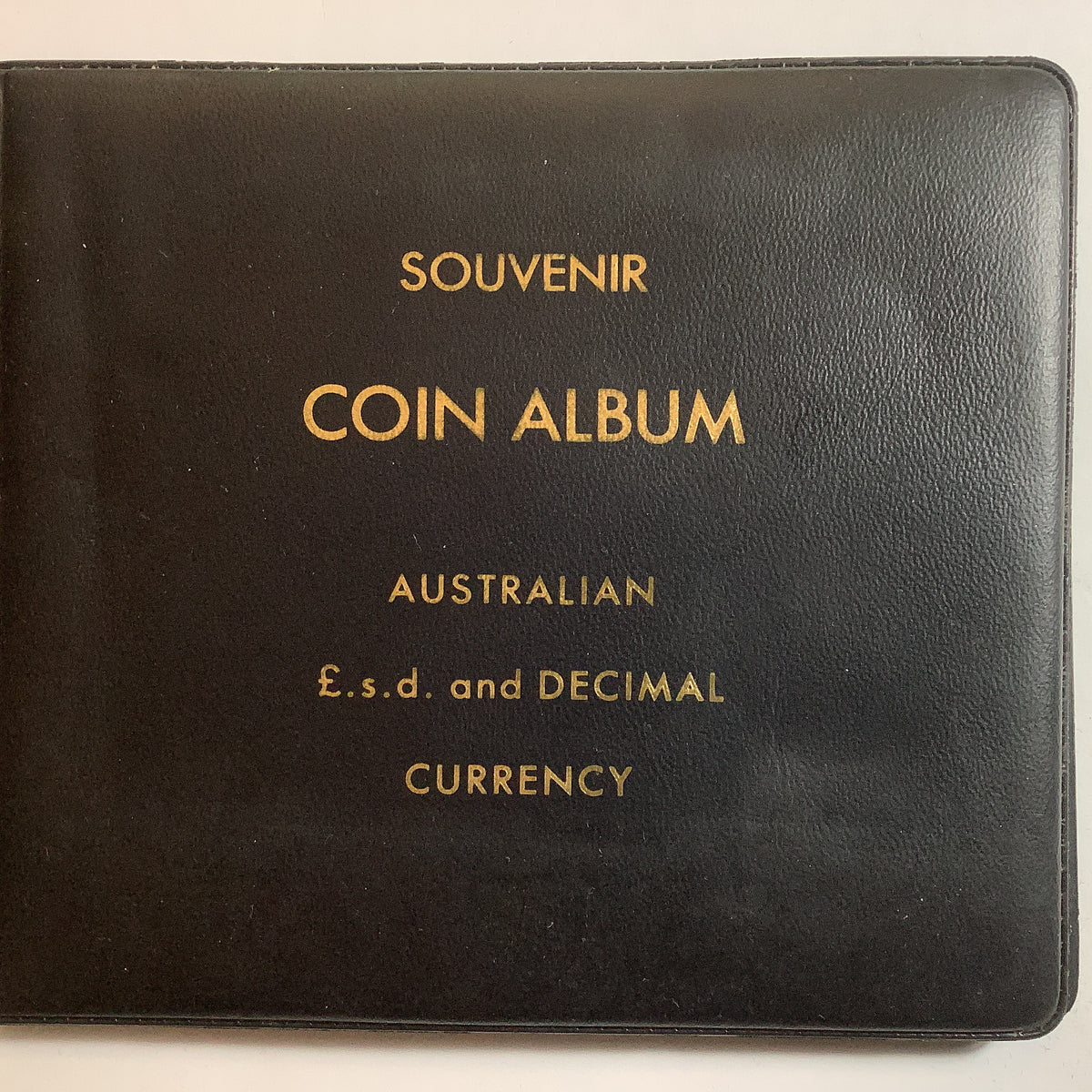 Australian Souvenir Coin Album Black. Australia L.S.D and Decimal Curr ...